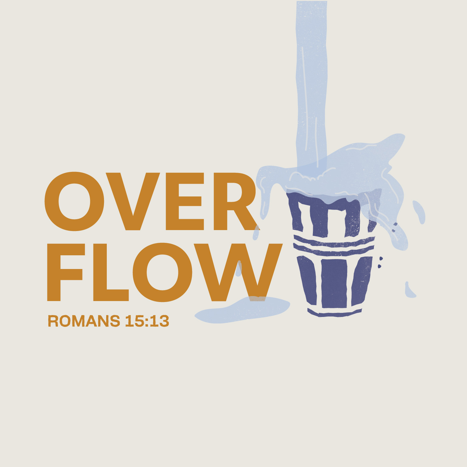 overflow a sermon series by Hanna Design Co on Dribbble