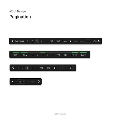 Pagination (Web & App) - UX/UI Design by Jerem Mathew | UX UI Designer ...