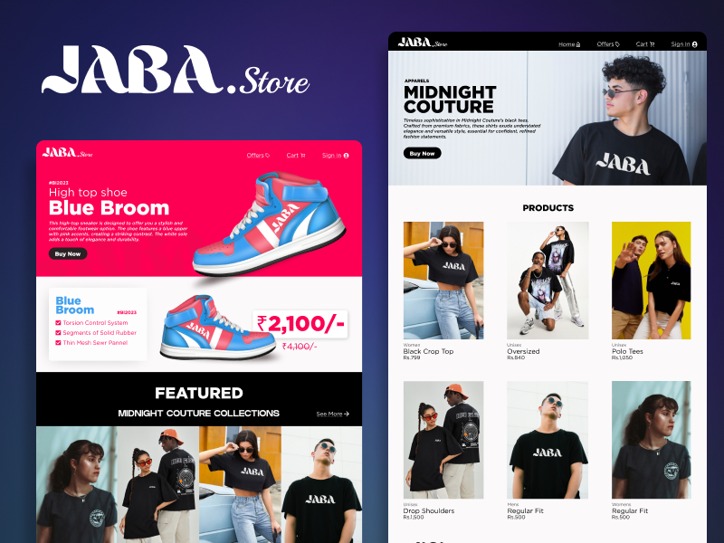 The Jaba Store. by AASHER PAUL on Dribbble