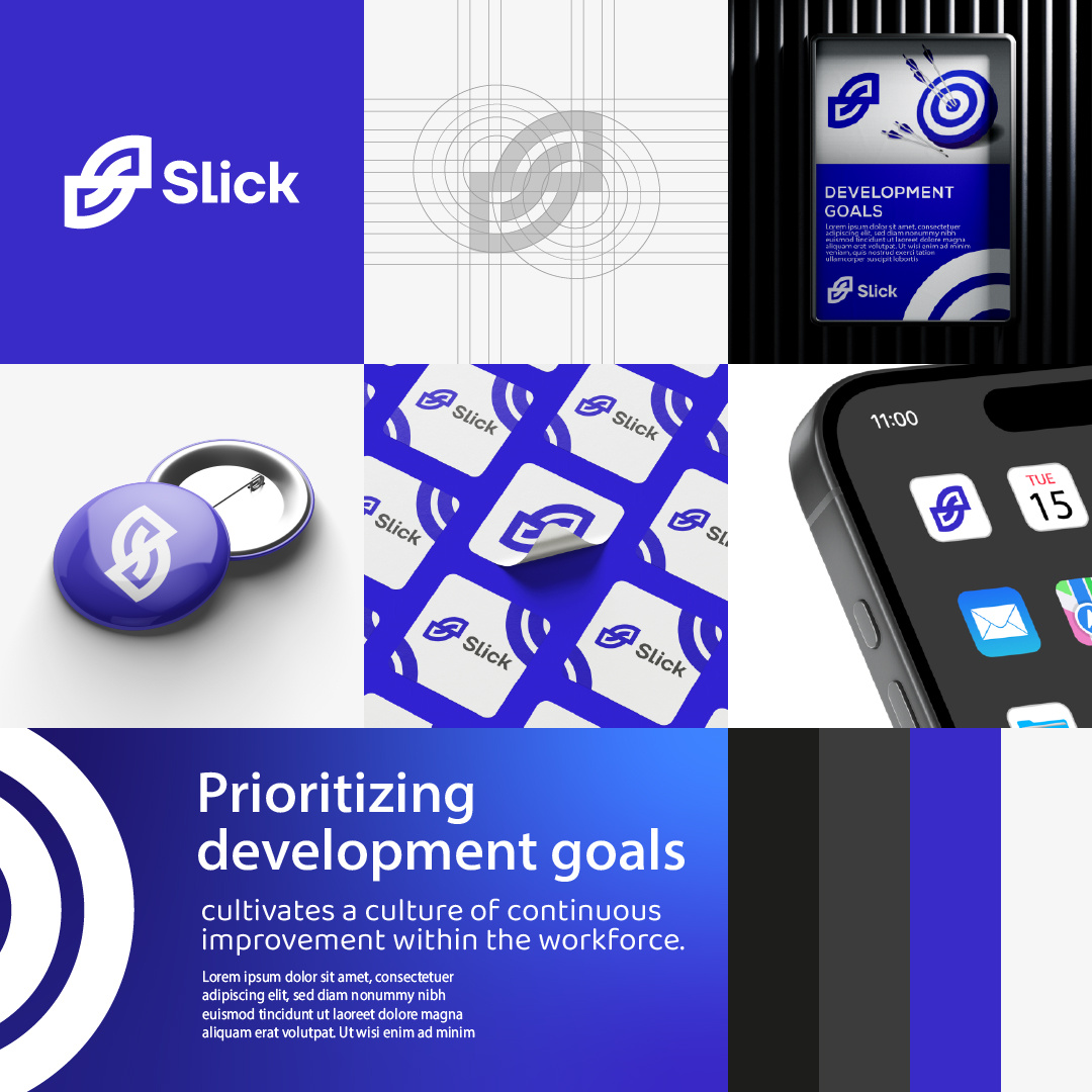 Slick modern software development company logo by Sunny Ahmed on Dribbble