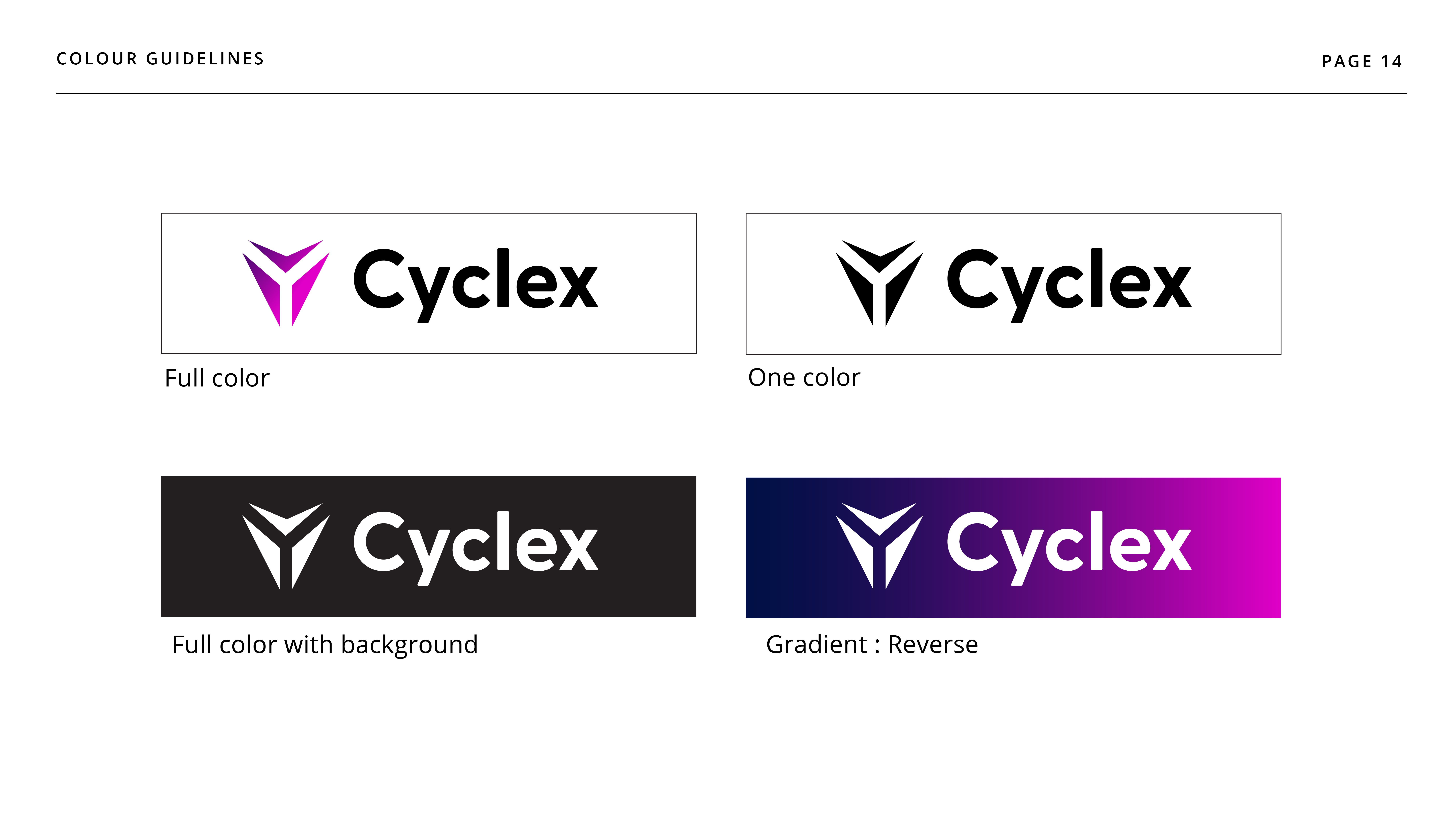 Cyclex Logo Brand Guidelines by Garth Tudor on Dribbble