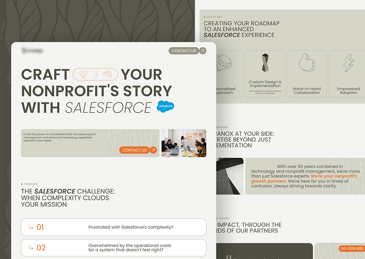 Salesforce Agency Website Design | Service Landing Page by Olya Didyk ...