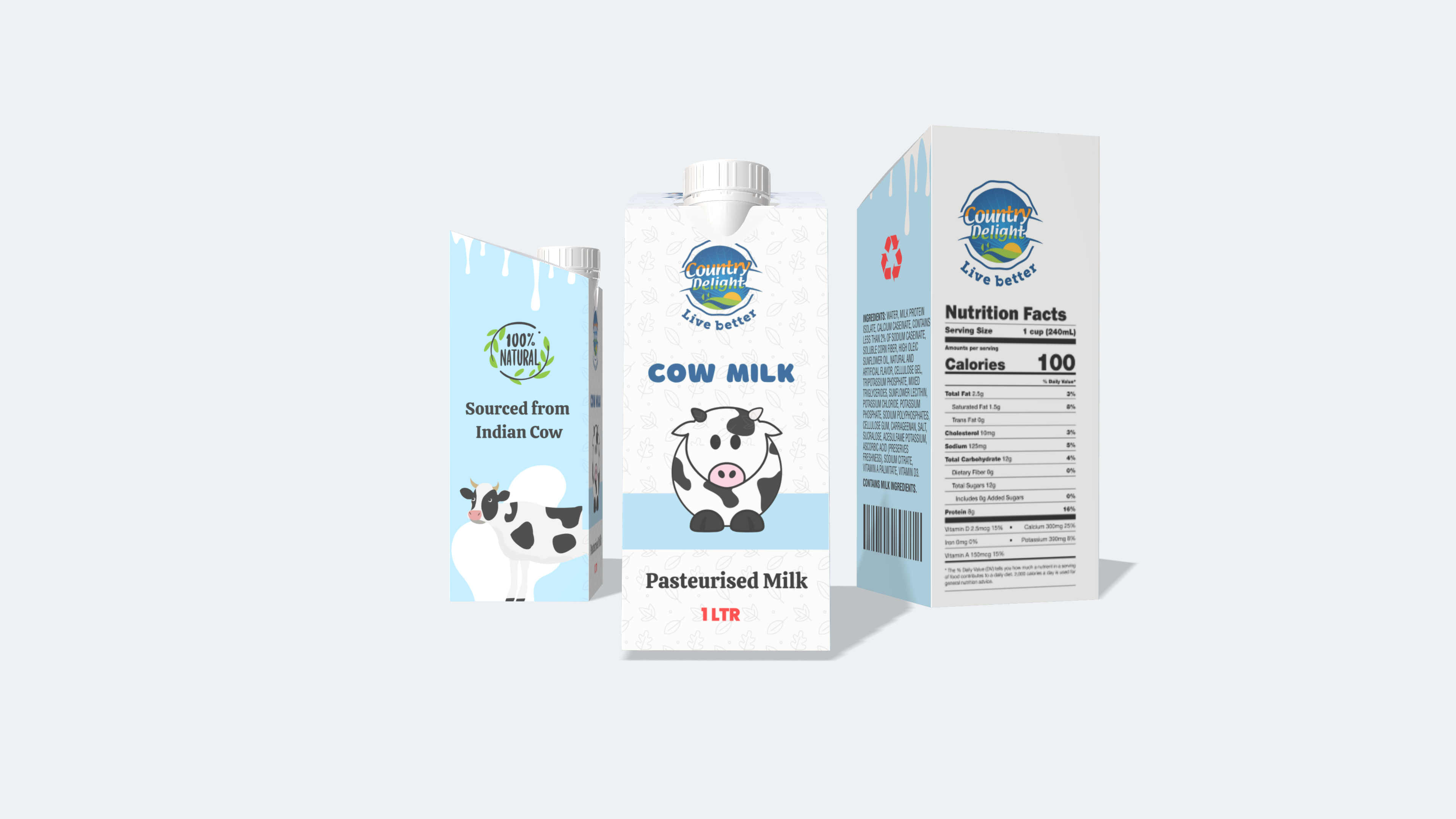 COUNTRY DELIGHT MILK - PRODUCT PACKAGING & DESIGN by Social Wings on ...