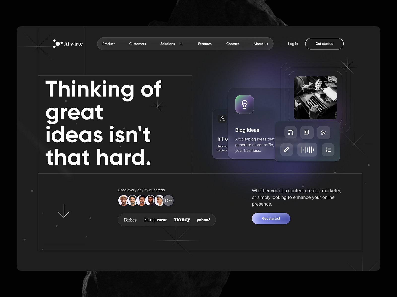 Ai writing: Landing page design by Arif Billah on Dribbble Ai writing: Landing page design by Arif Billah on Dribbble