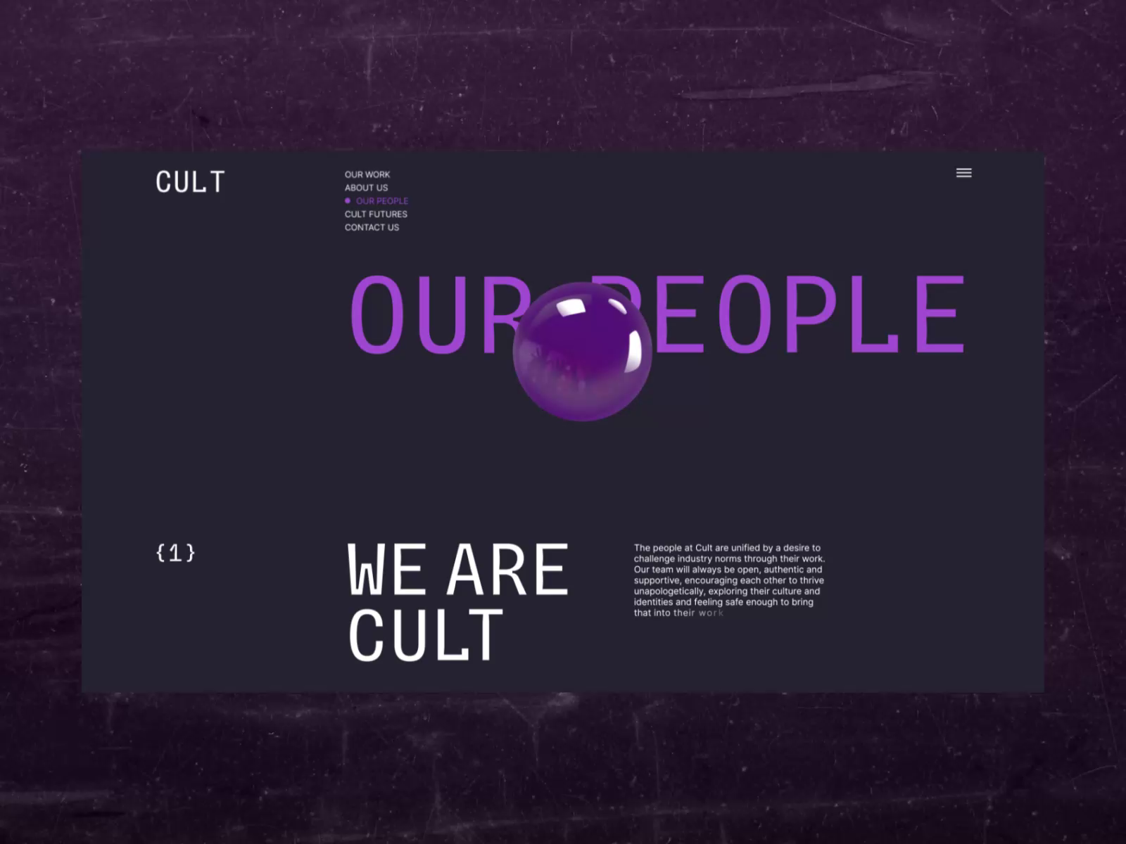 CULT-Creative Agency/Corporate website by Evgeny UPROCK for UPROCK ...