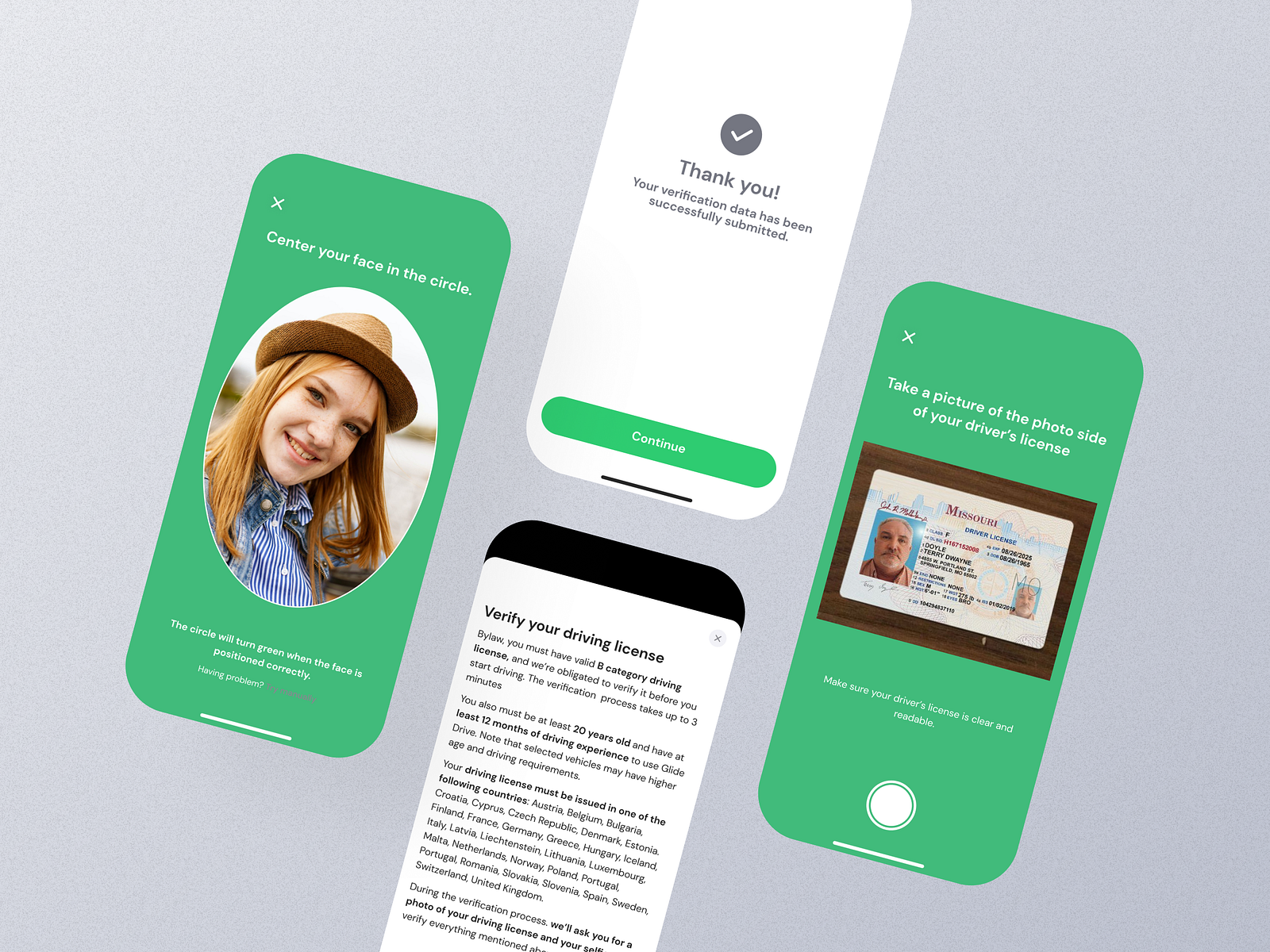 Driver Verification Mobile App Ui by UI Ants on Dribbble