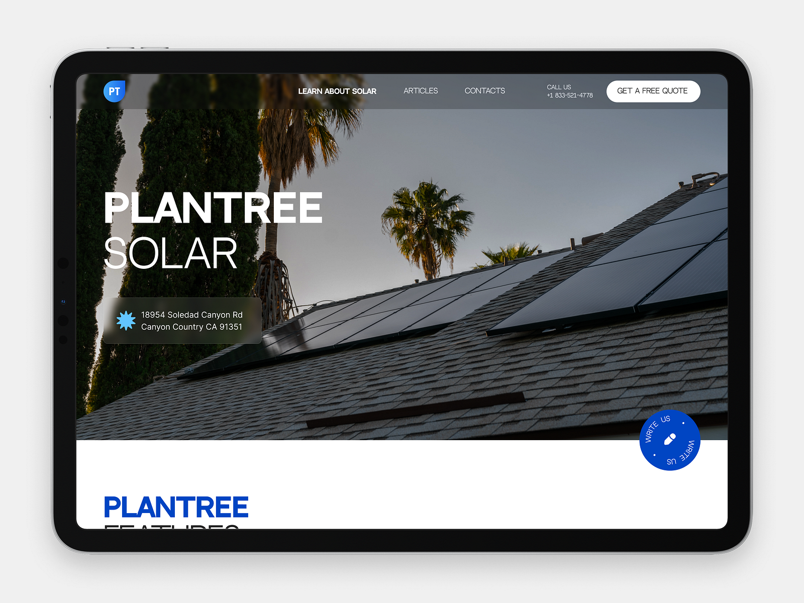 Plantree Solar - Website Design by ALMAX Design Agency on Dribbble