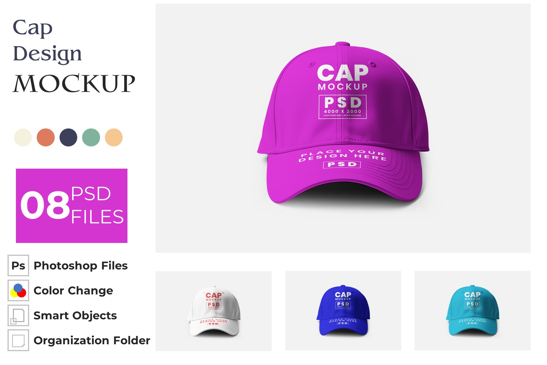Cap Design Mockup designs, themes, templates and downloadable graphic ...