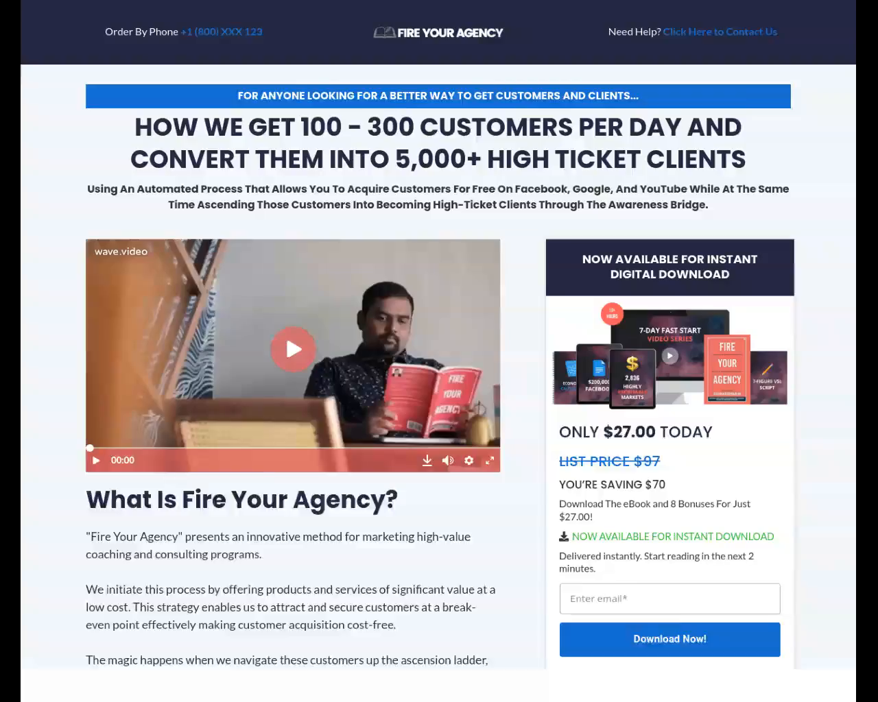 Simple Book Blue Funnel Template for GoHighLevel by Radhakrishnan KG on ...