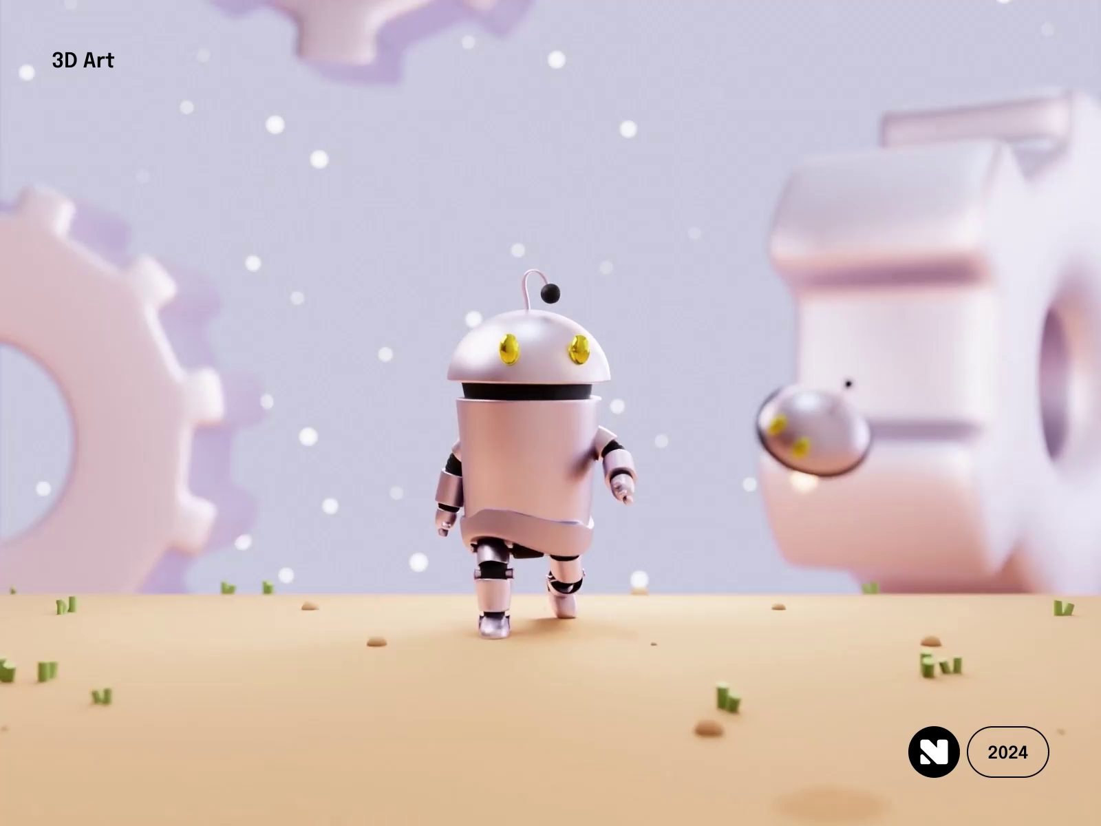 3D Robot Walking Animation by Nixtio 3D for Nixtio on Dribbble