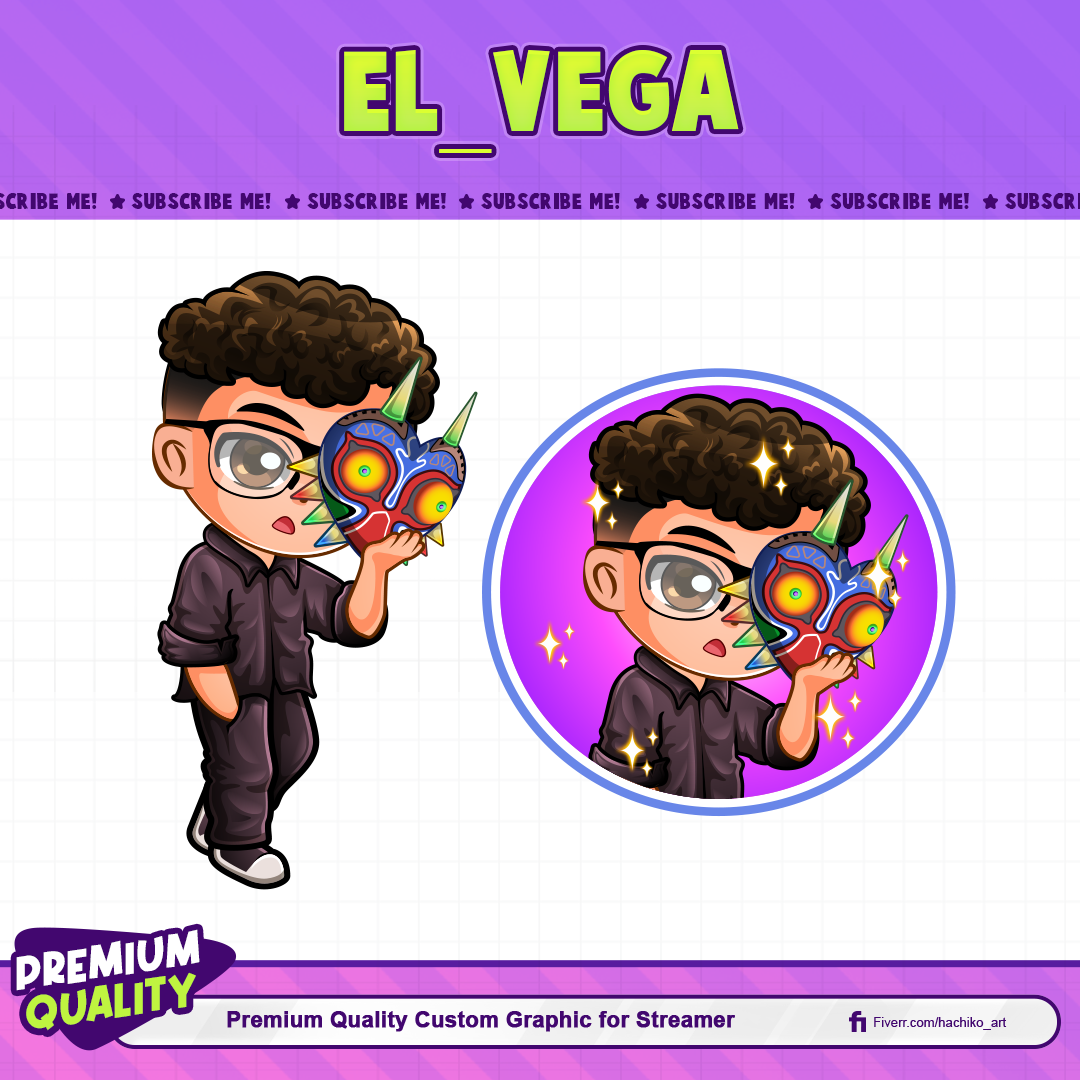 Chibi Boy avatar with mask By Hachiko Art by hachi chiko on Dribbble