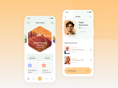 Learning App Design by Orix Creative on Dribbble
