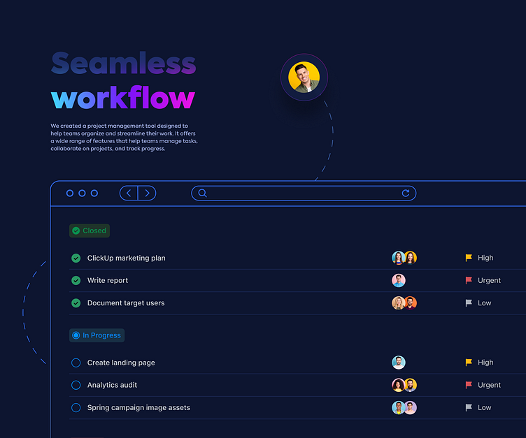 ClickUp - project management tool by Nenad Merćep on Dribbble ClickUp - project management tool by Nenad Merćep on Dribbble