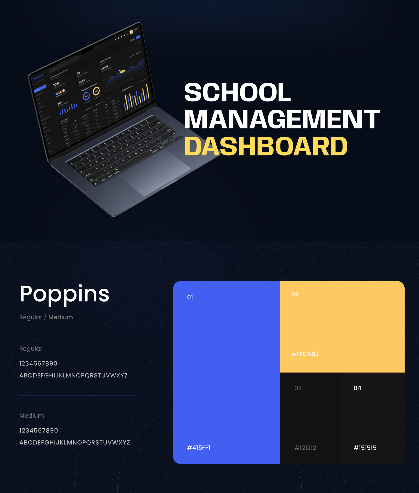 Dark | LMS Dashboard UI Design | School Management. by Md. Fahad👋 on ...