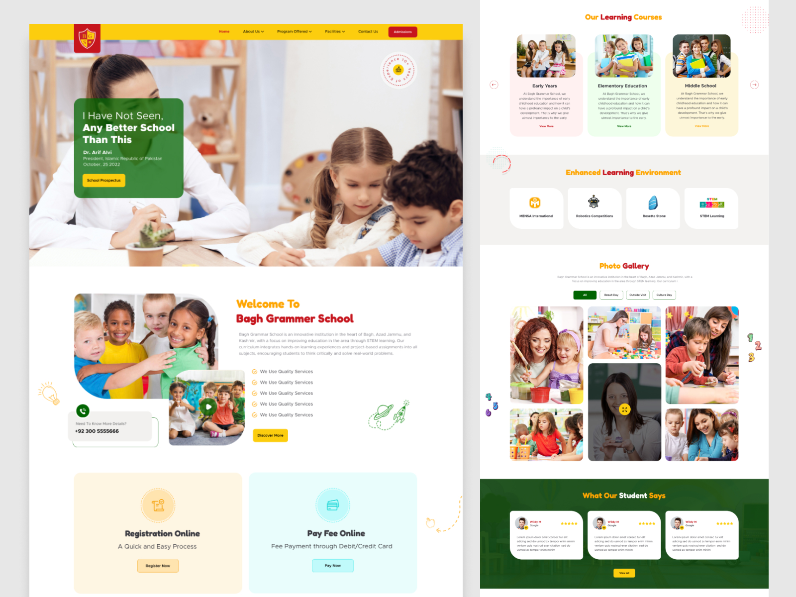 Educational Landing Page Design by Sohail Akram on Dribbble