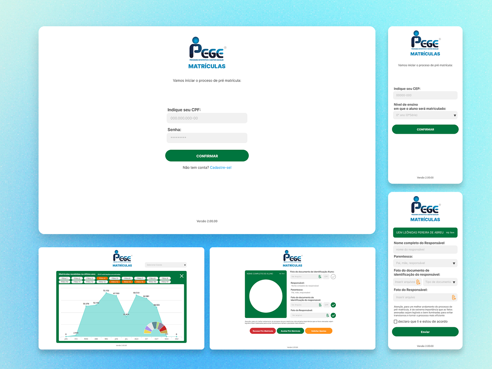 School enrollment App - UI/UX by Victor (Vk) Gabriel Cavalcante Marçal ...