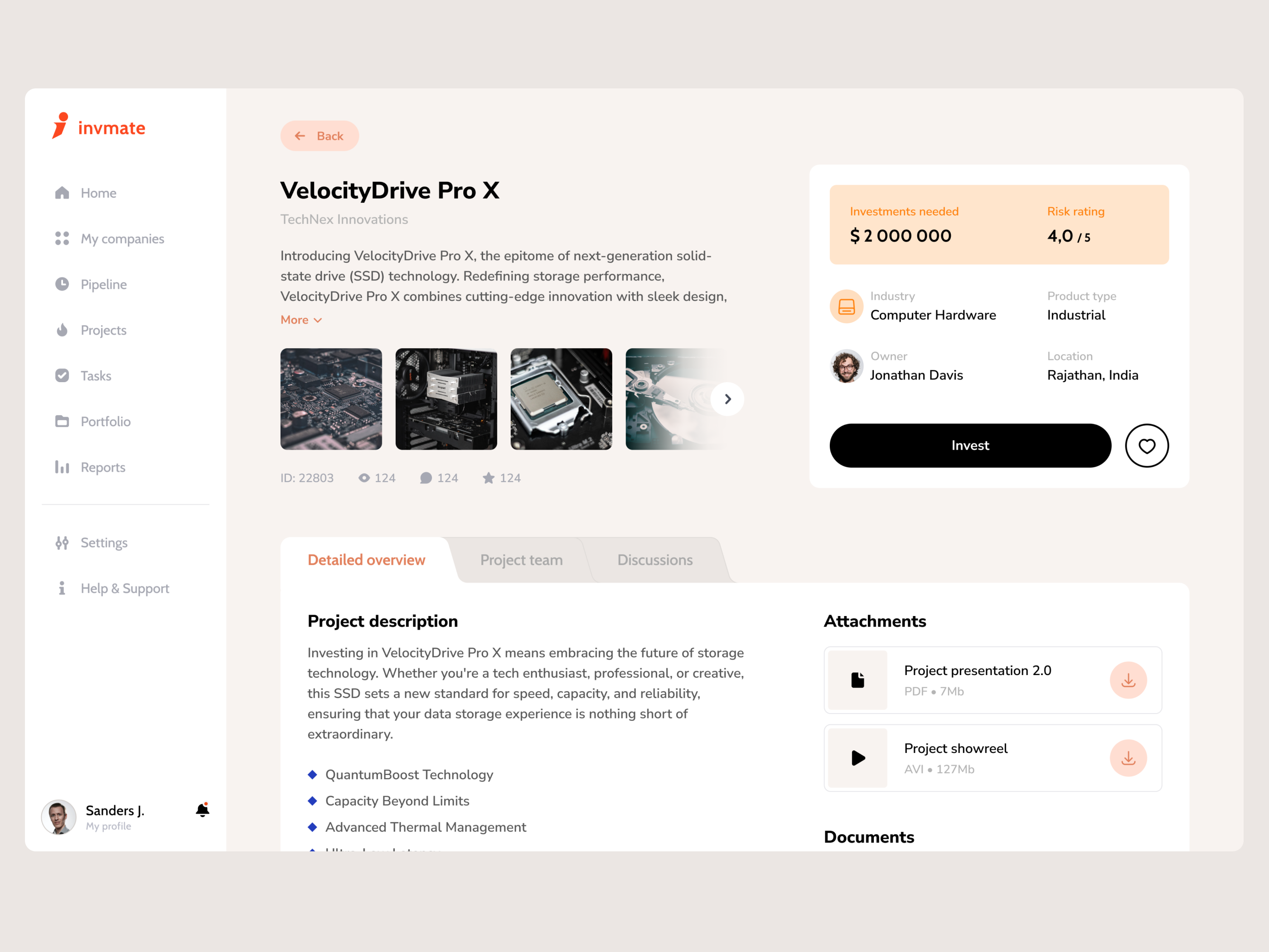 Investment marketplace web app by Valeriy Yemets on Dribbble