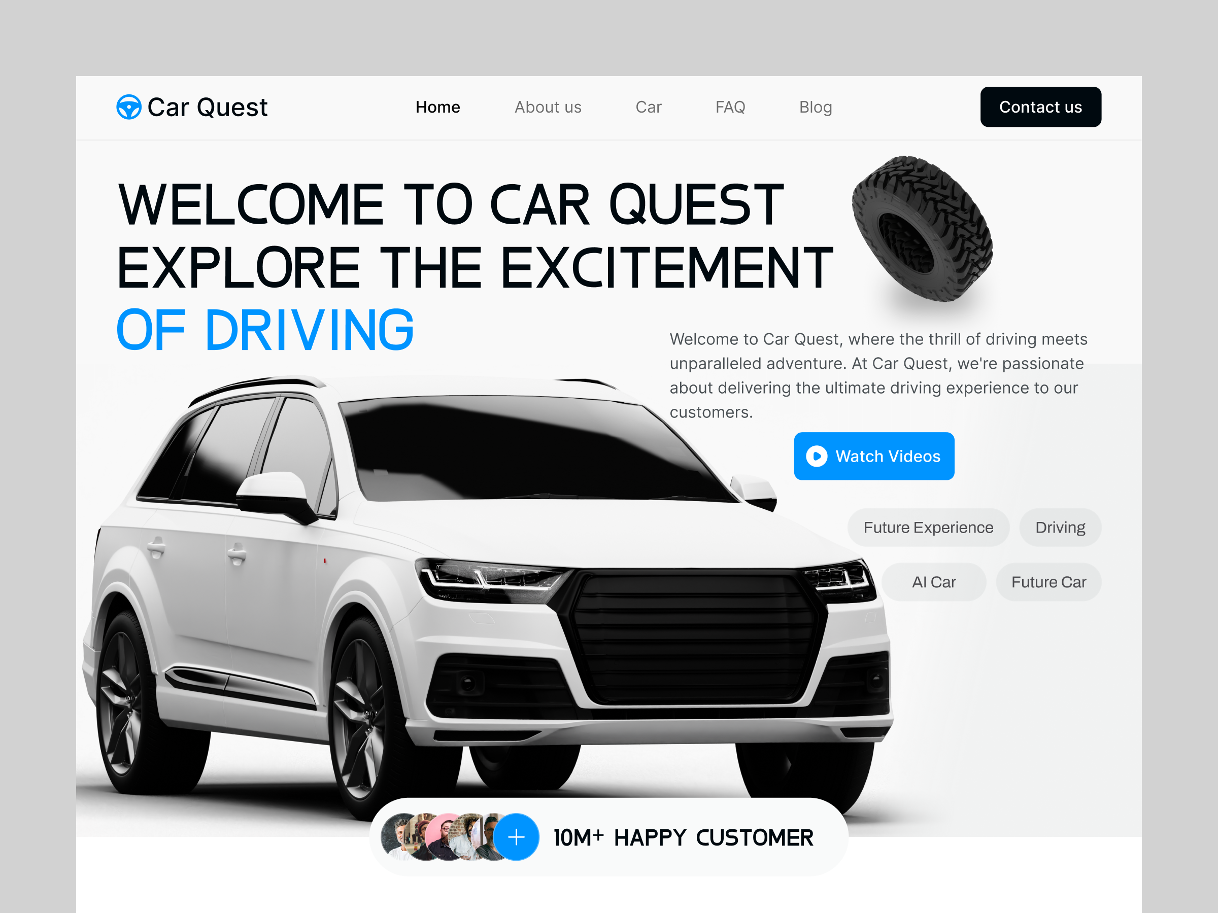 Car Quest || Car Website UI Design by Backbencher UI/UX for Backbencher ...