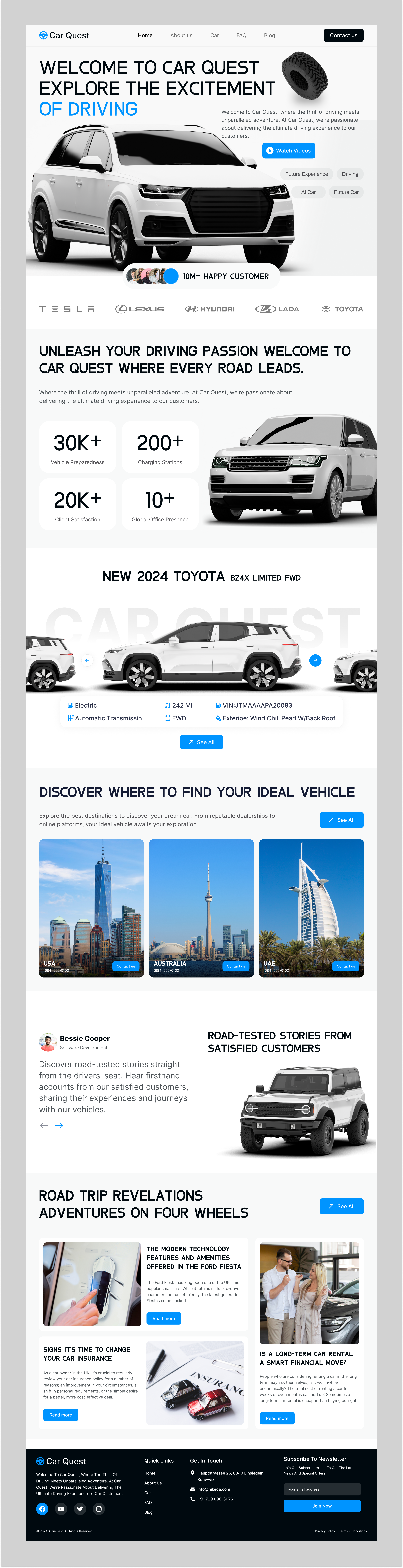 Car Quest || Car Website UI Design by Softvence Delta UI/UX for Softvence Delta on Dribbble