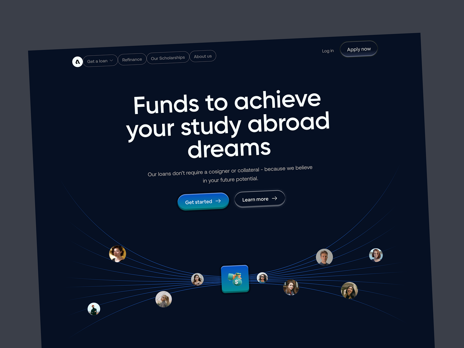 Finance Landing Page UI by Ofspace UX/UI on Dribbble