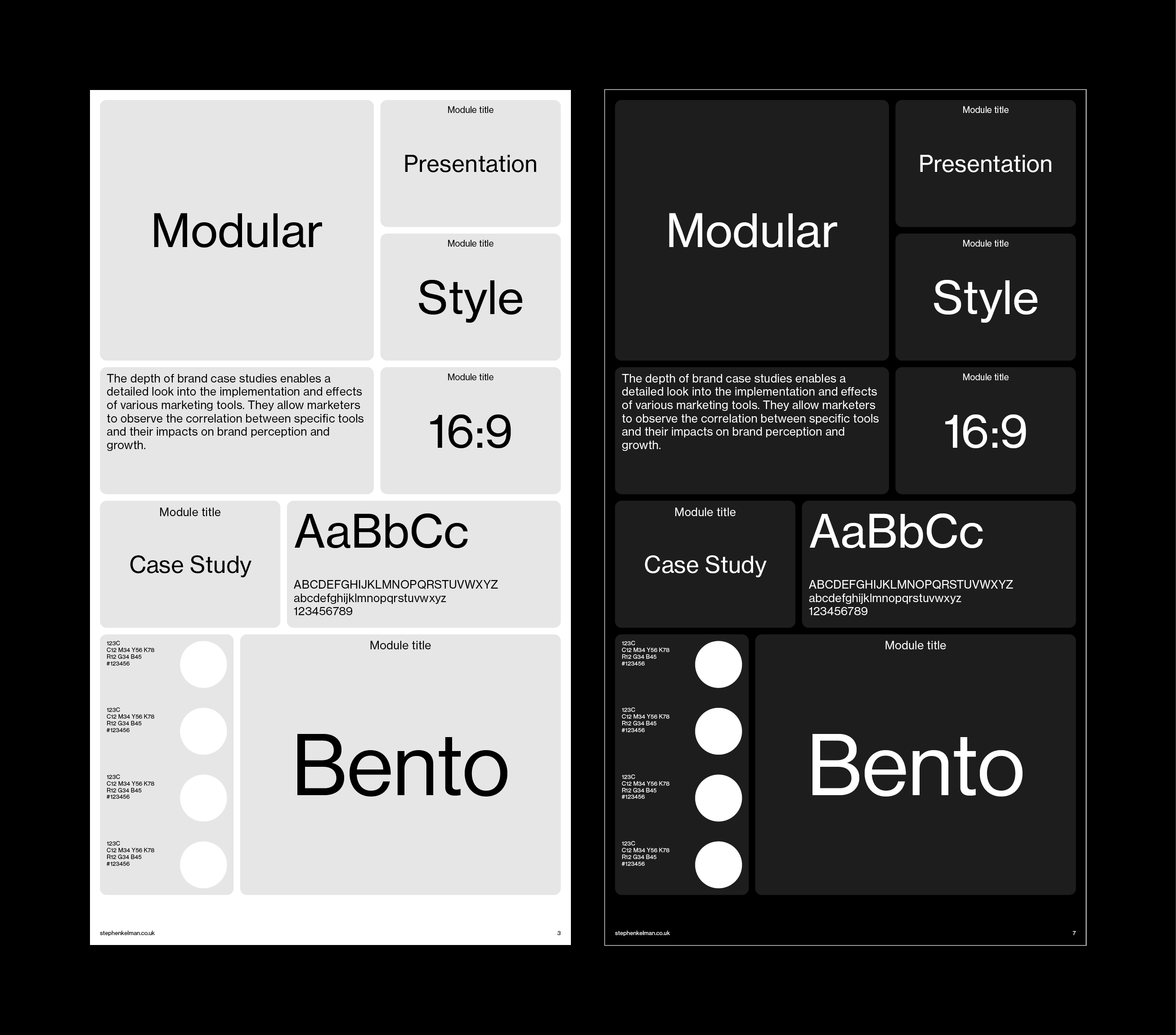 Bento Box Portrait Grid System for InDesign by Stephen Kelman on Dribbble