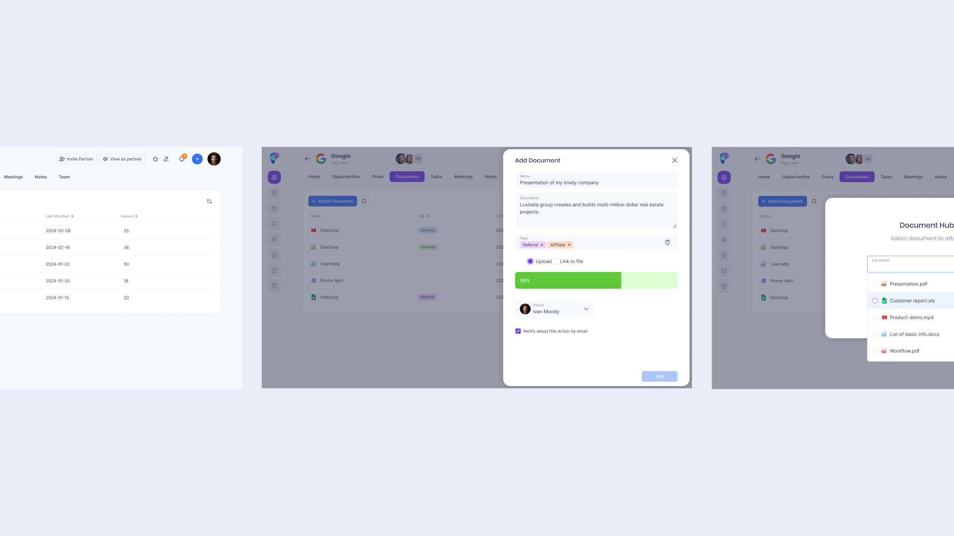 Partner Insight Saas platform by Nick Reev on Dribbble