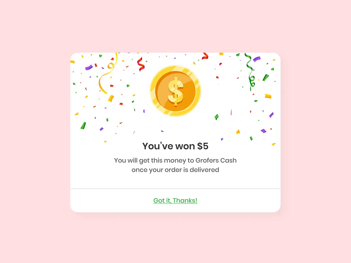 Browse thousands of Success Popup images for design inspiration | Dribbble