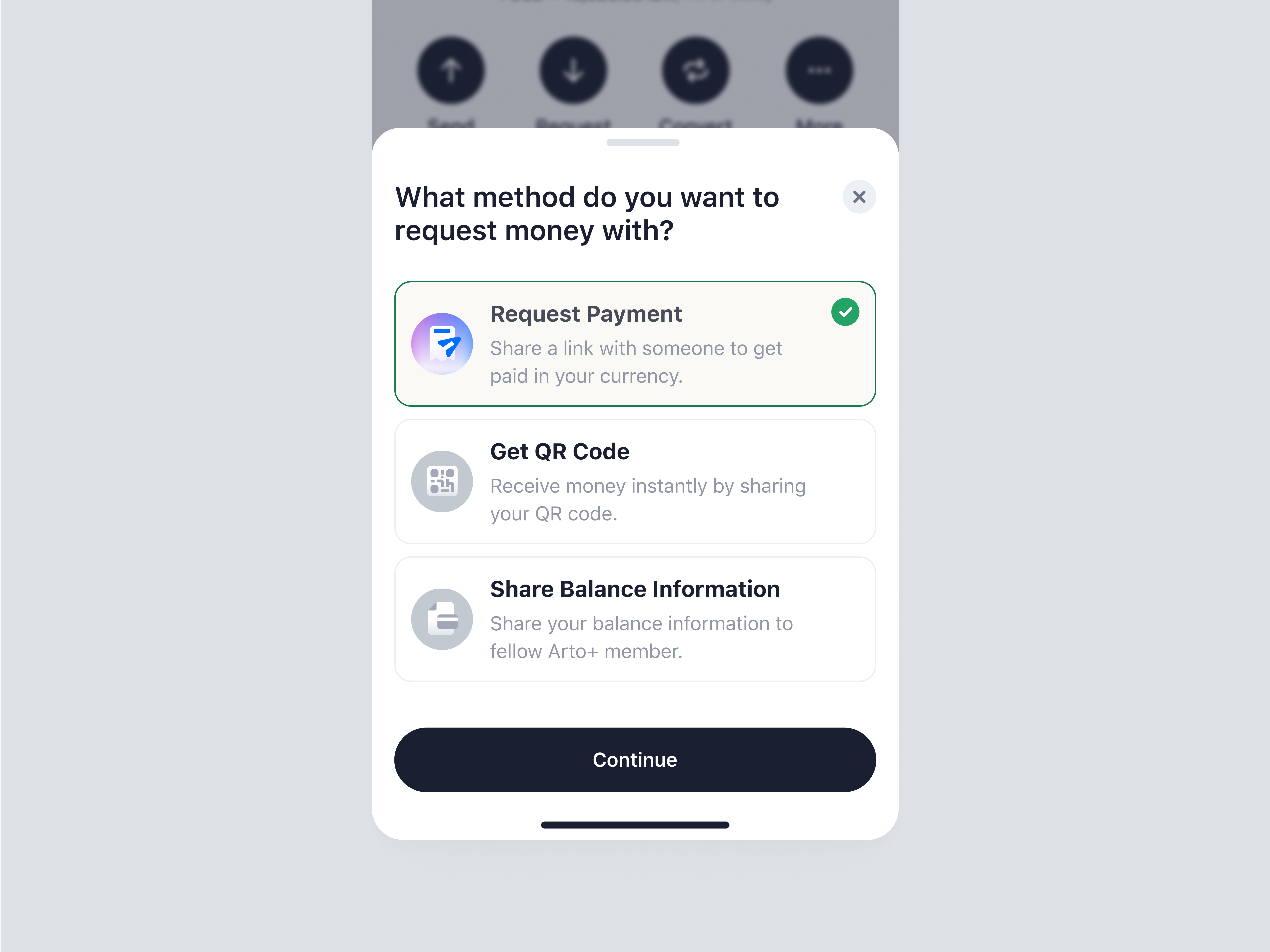 Arto Plus Mobile - Balance Details - Request Money Case Study by Bagus ...