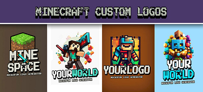 Custom Minecraft Logos by Joana N. 🕸 on Dribbble