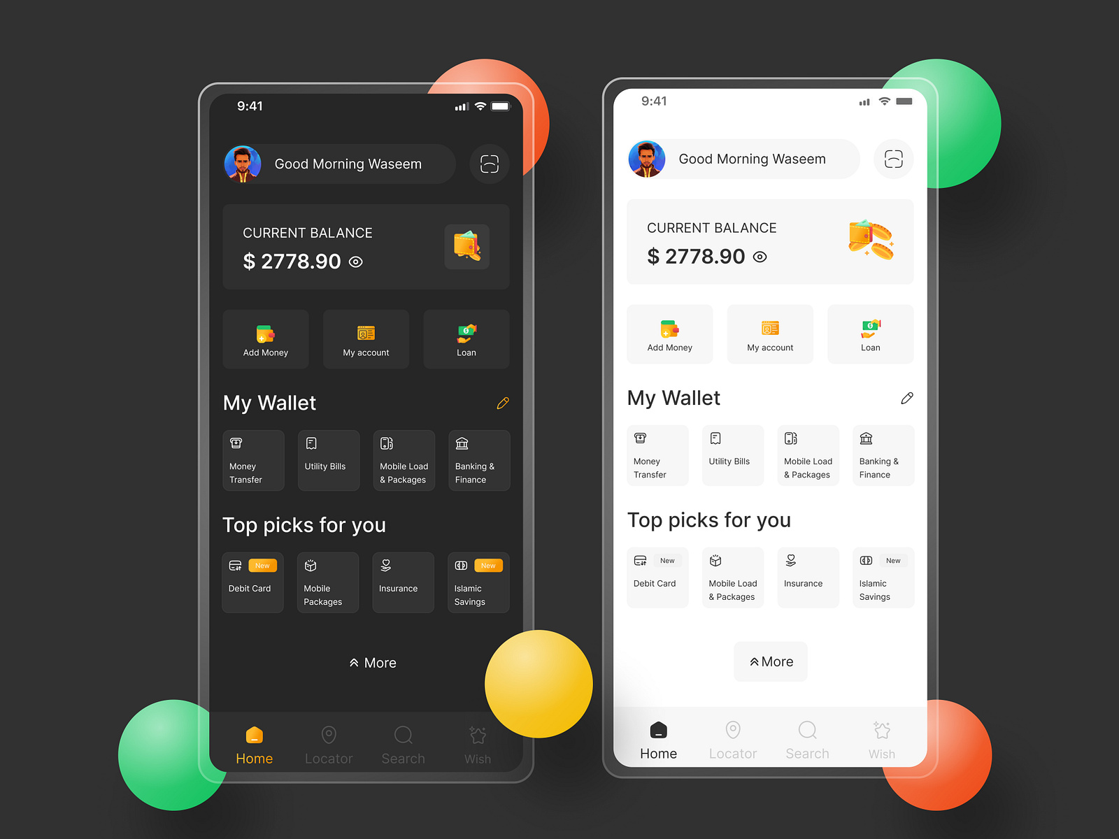 E Wallet Design by WASEEM ILYAS on Dribbble