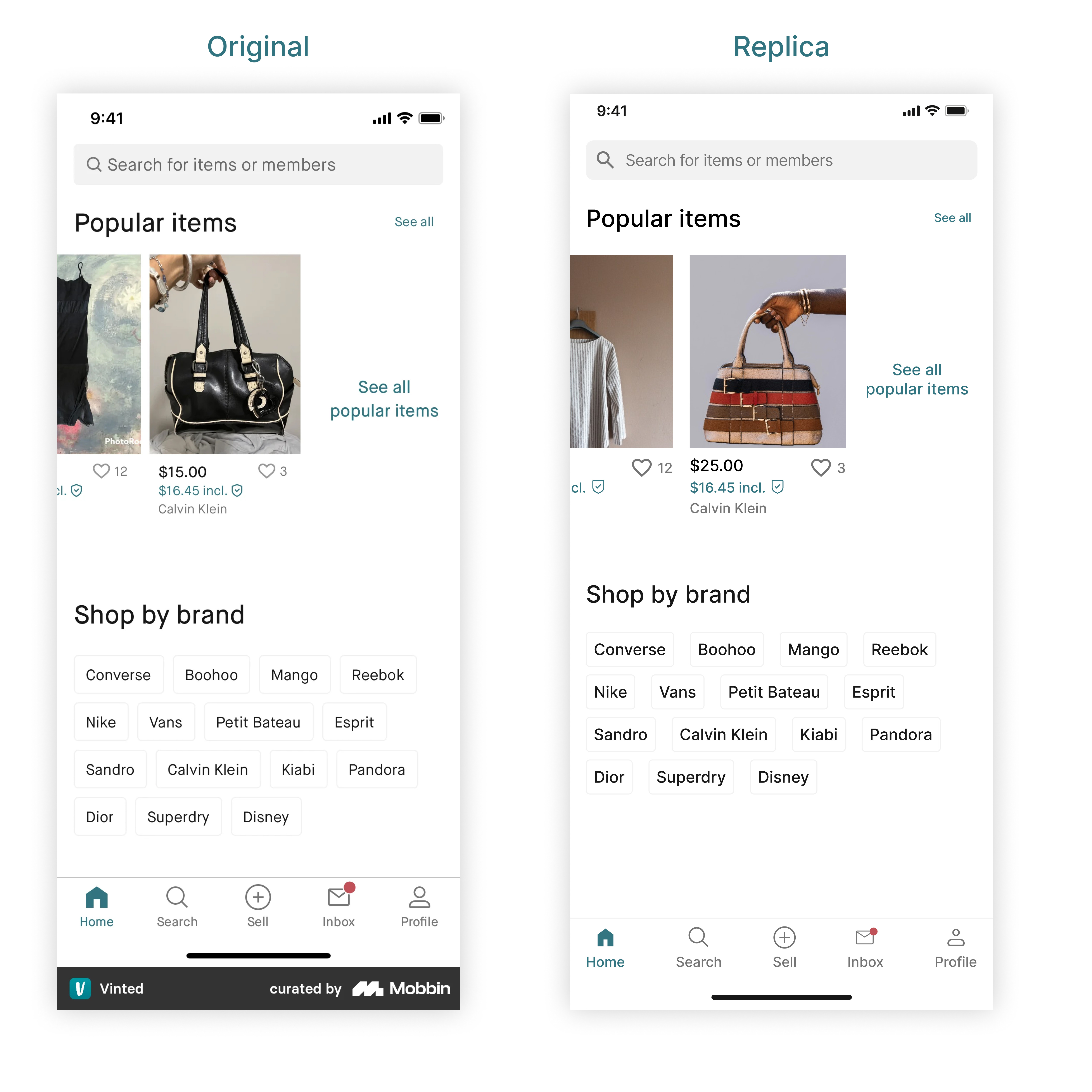 Vinted mobile app replica by Orizu Godspower on Dribbble