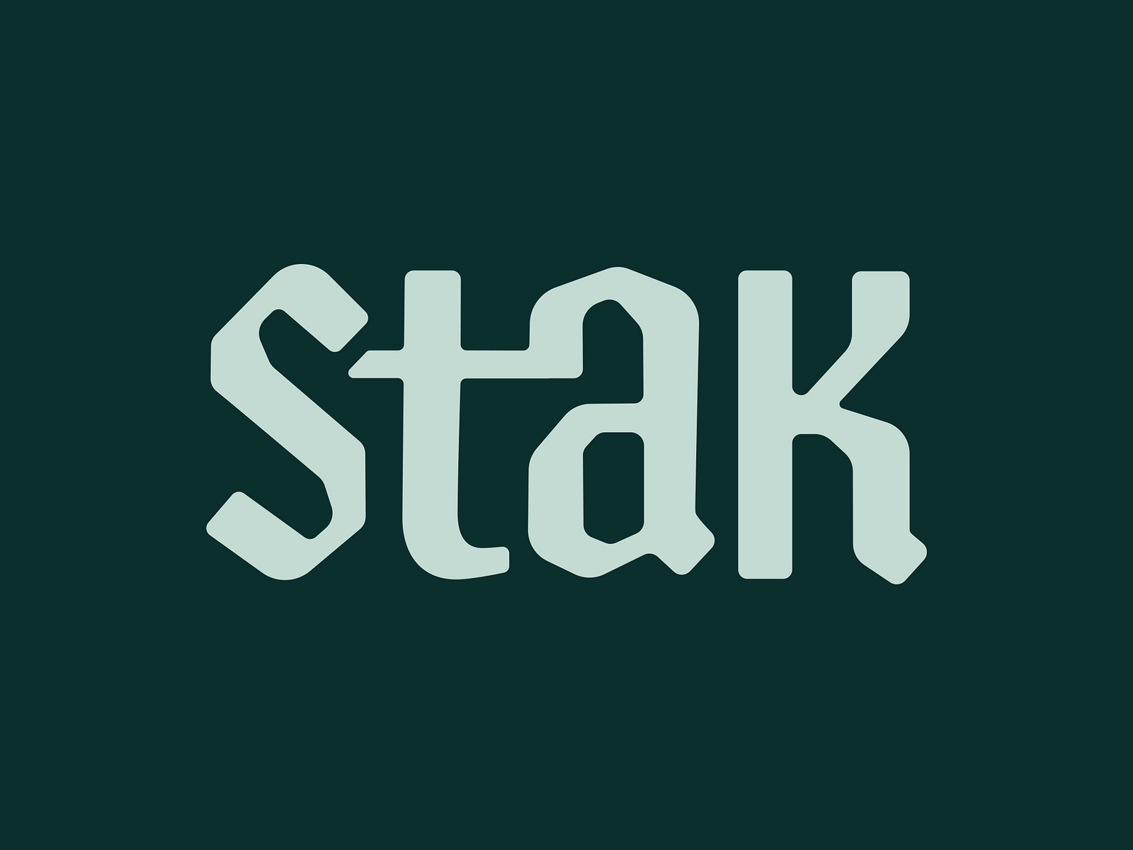 STAK Wordmark by Nathaniel Navratil on Dribbble