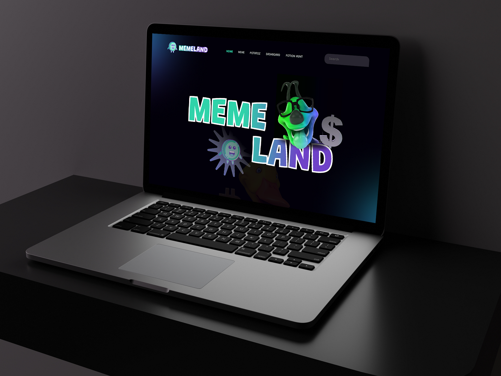 Memeland landing page by Sk Tahsin Ahmed on Dribbble