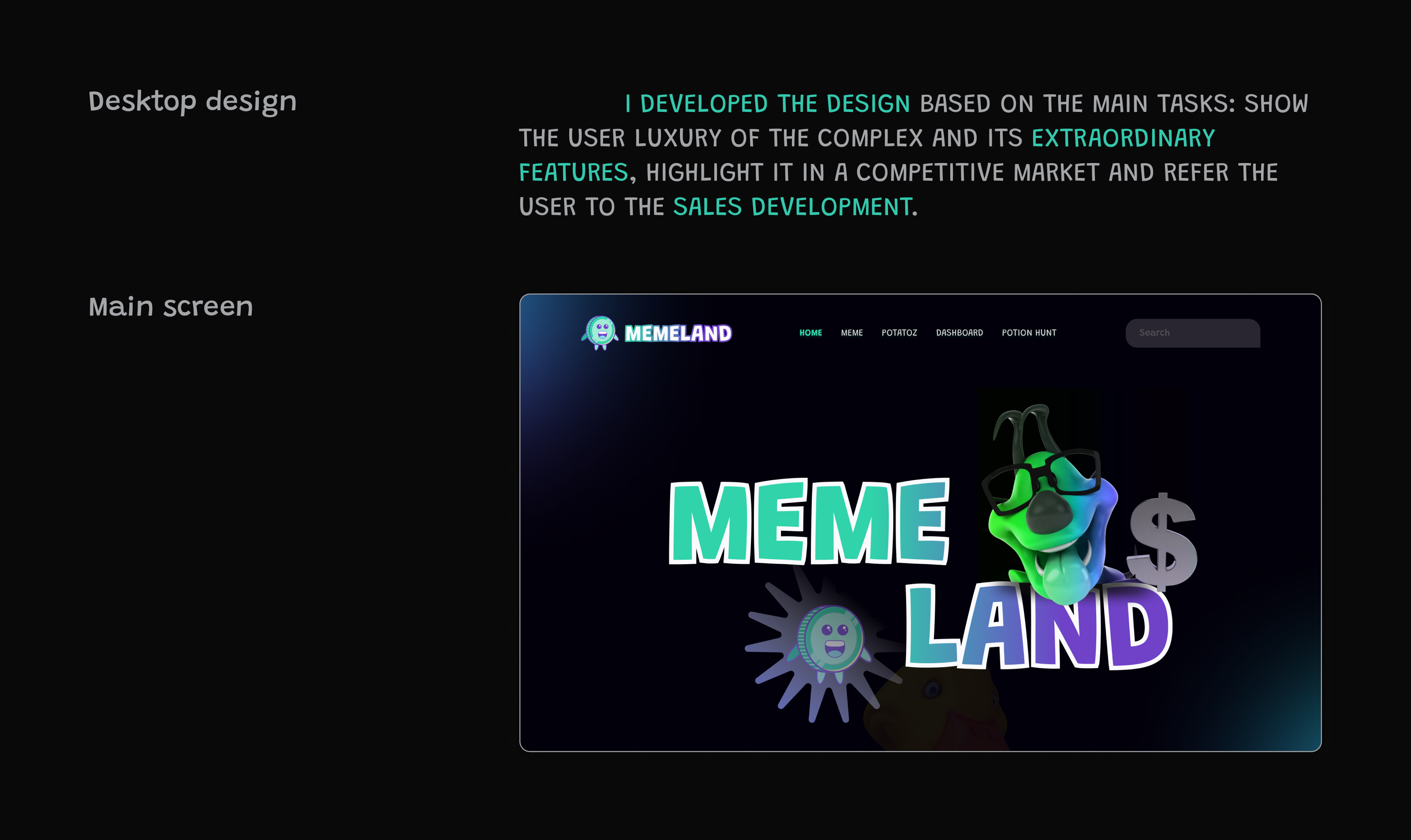 Memeland Landing Page By Sk Tahsin Ahmed On Dribbble