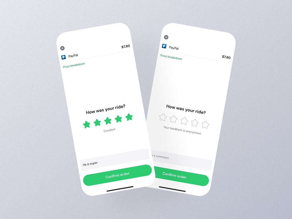 Rating Mobile App Ui by UI Ants on Dribbble