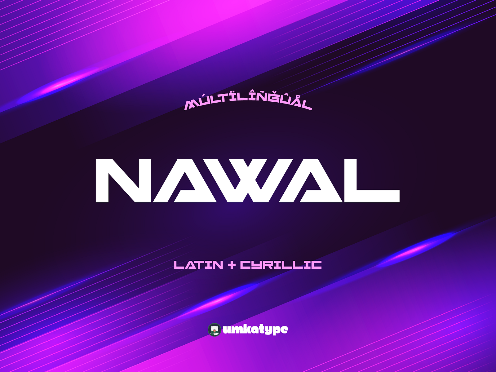 Nawal - Modern Display Font by Umka on Dribbble