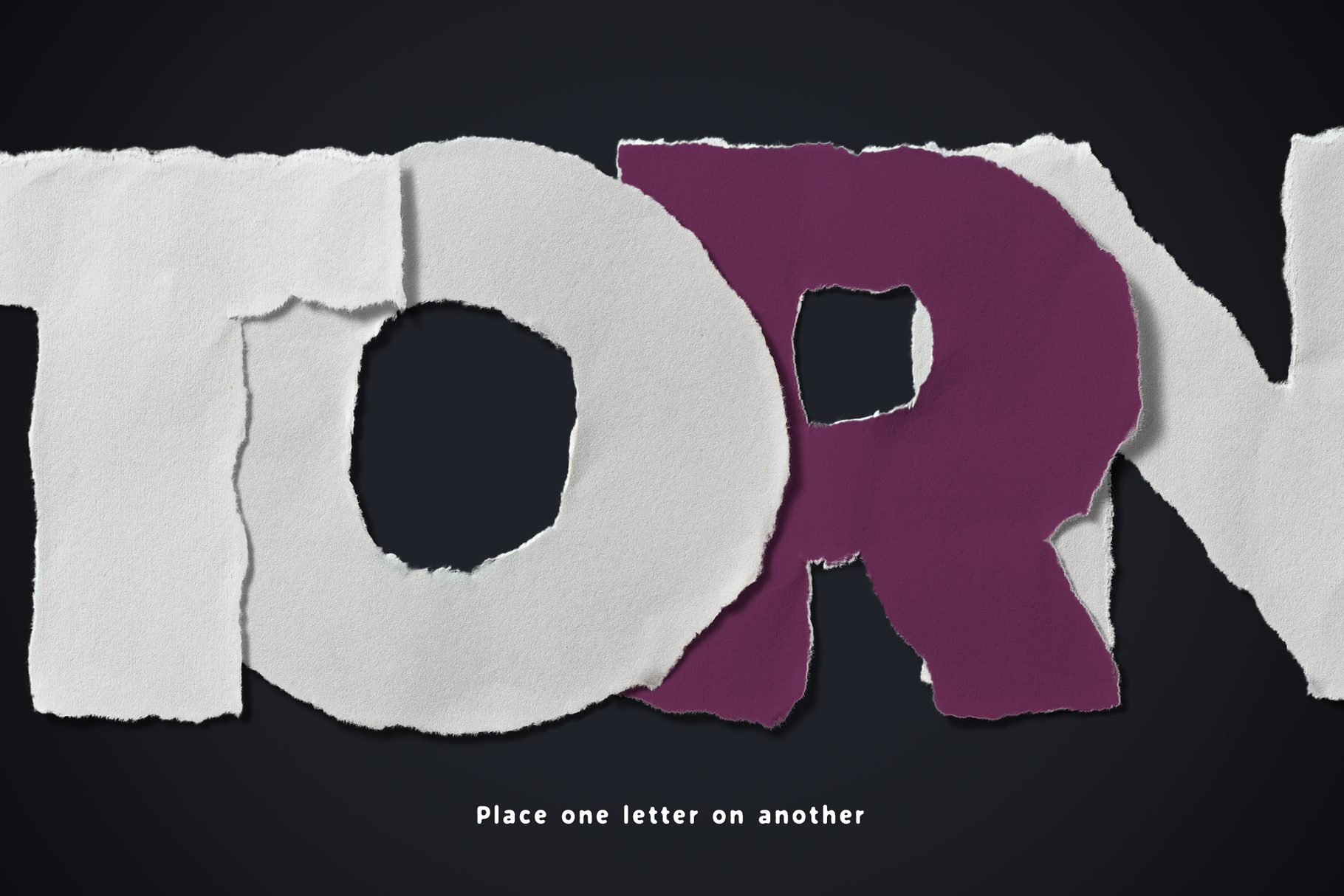 Torn Paper Letters by Mint Pixels on Dribbble