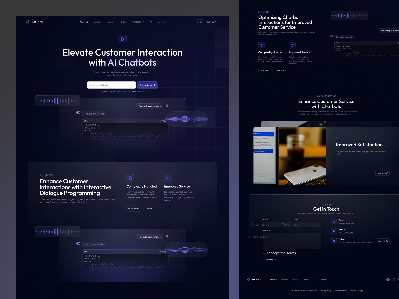 AI Chatbot Development Services Landing Page by Ibnu SW for SLAB Design ...