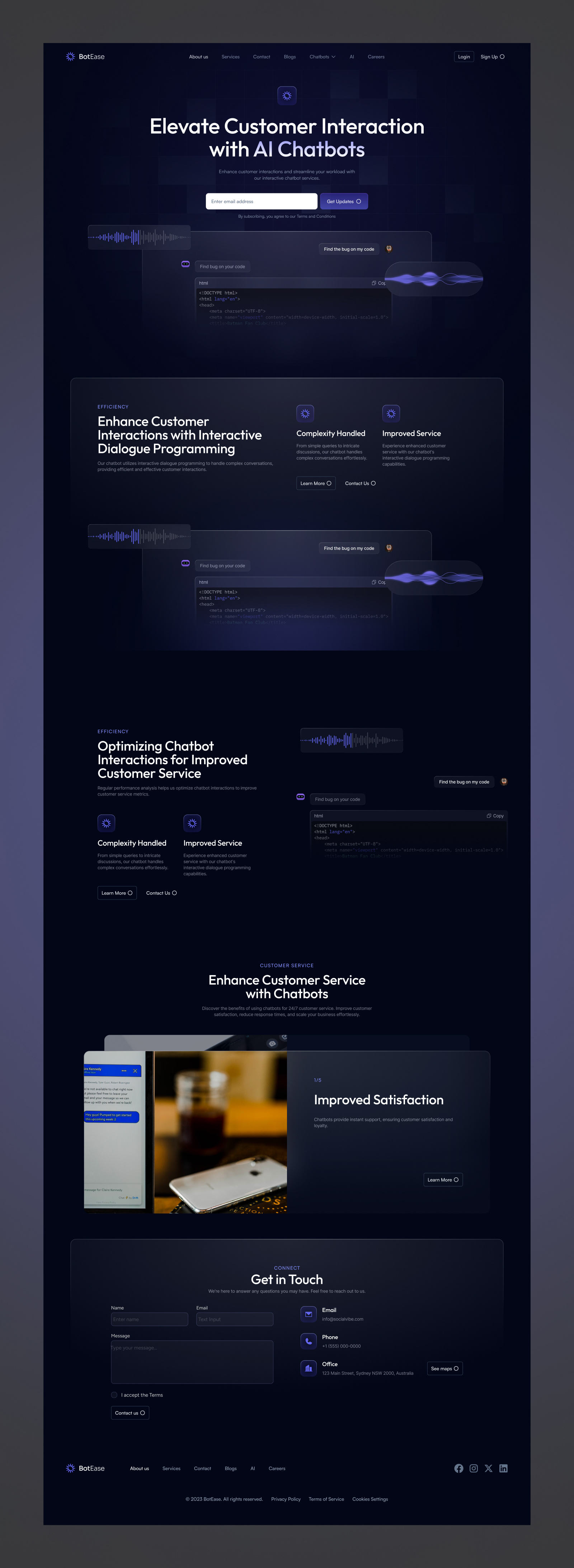 AI Chatbot Development Services Landing Page by Ibnu SW for SLAB Design ...