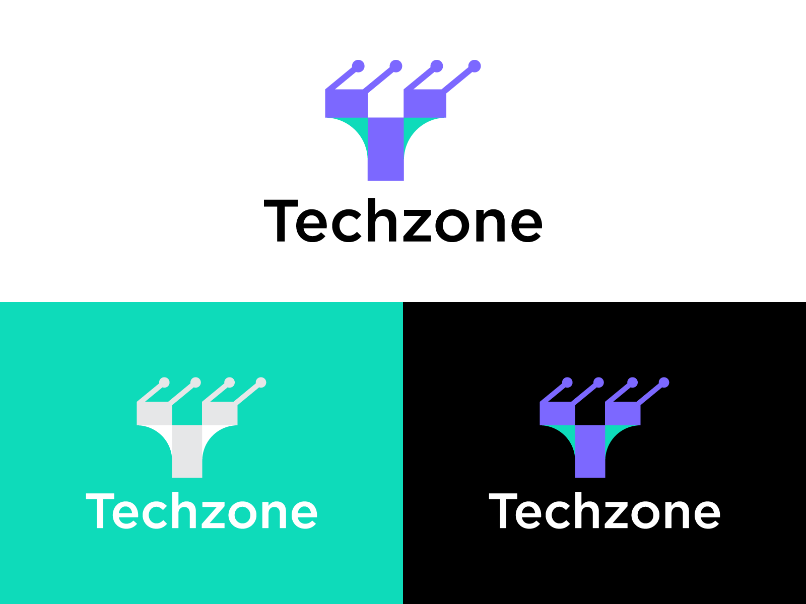 Tech logo, Technology - Techzone logo design by Sajal Saha | Brand ...