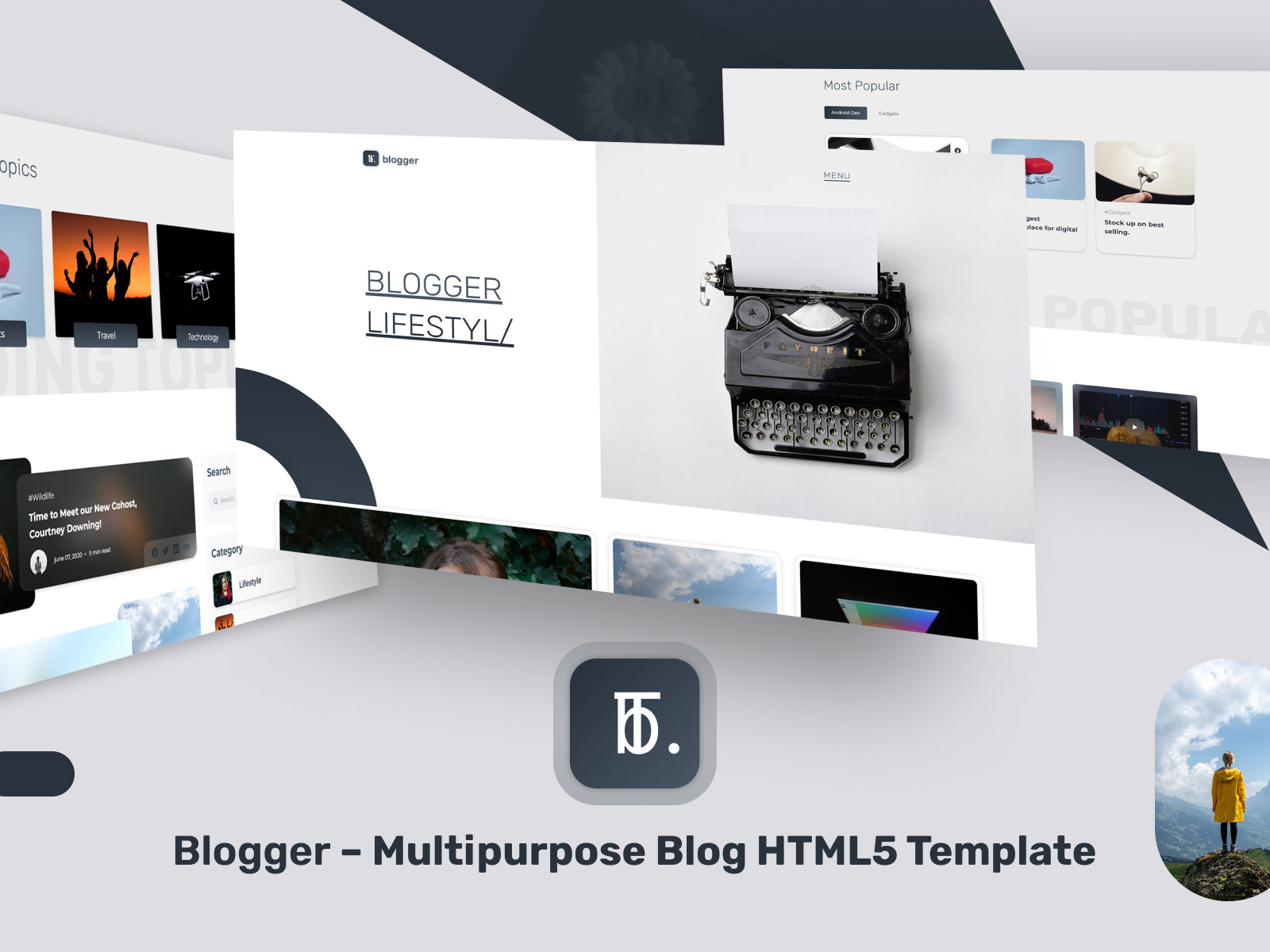 Multipurpose Blog HTML5 Website Template by Geek Code Lab on Dribbble