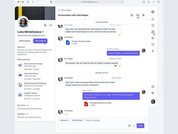 Message UI designs, themes, templates and downloadable graphic elements ...