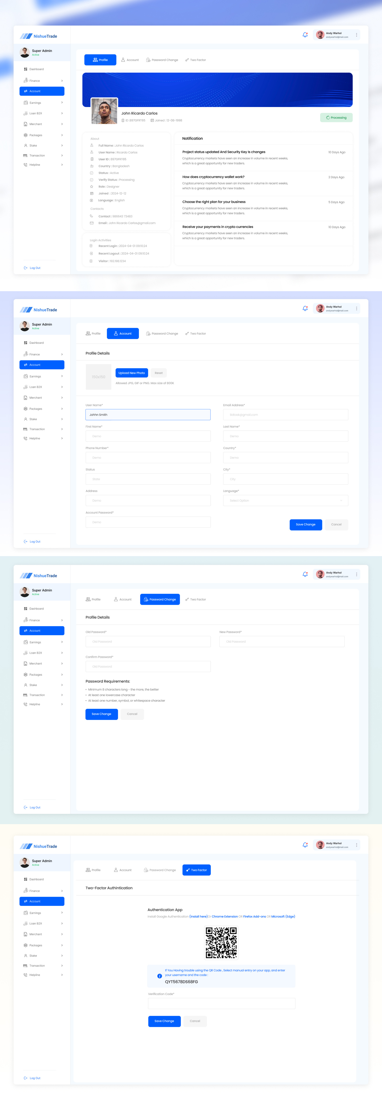 Profile Page UI designs, themes, templates and downloadable graphic ...