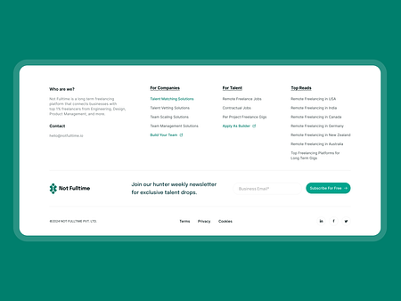 Browse thousands of Footer images for design inspiration | Dribbble