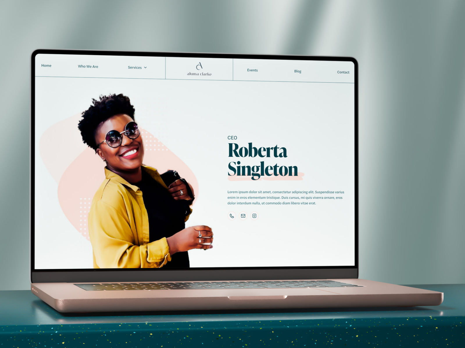 Event Planning Website Bio Page by Zane Krumanocker on Dribbble