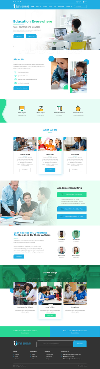 UI+logo design for the Education sector by Muhammad Hashim on Dribbble