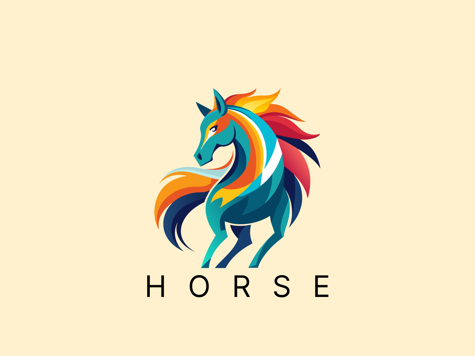 Horse Logo by Usman Shakeel on Dribbble