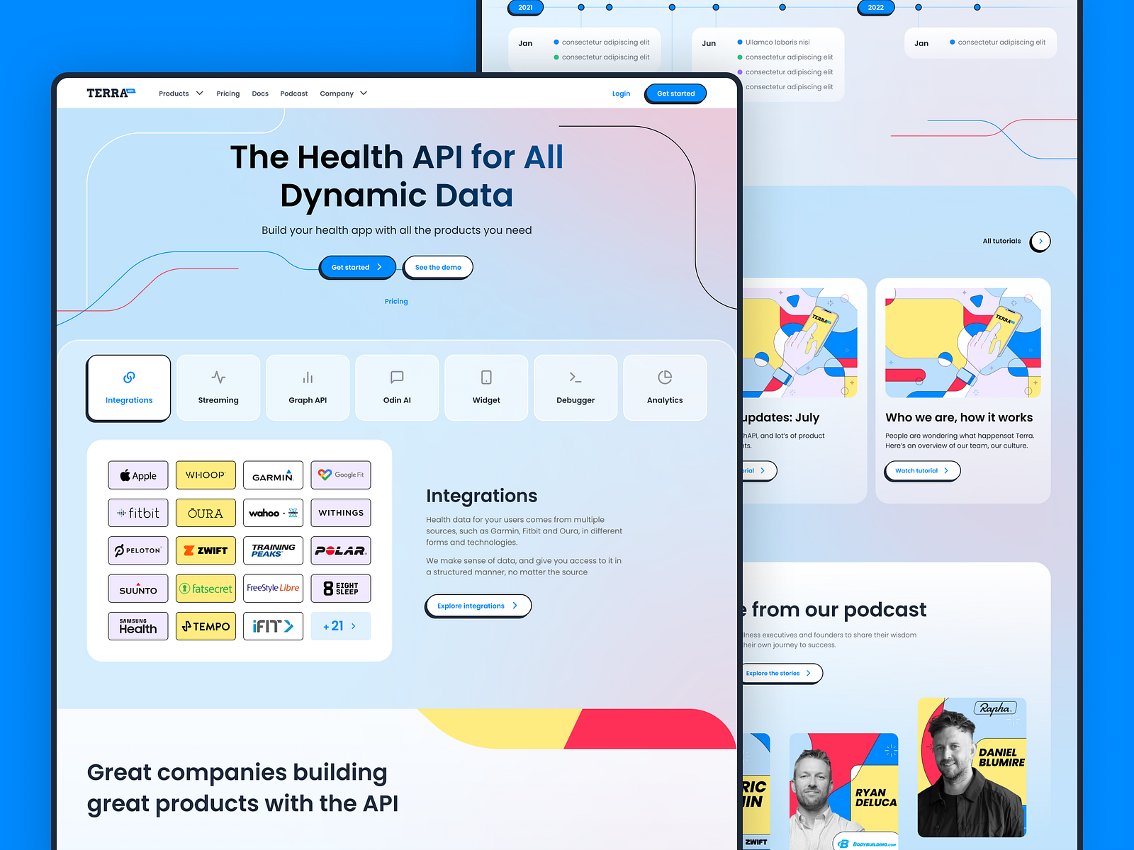 Terra API - Landing Page by Sammer Soares on Dribbble