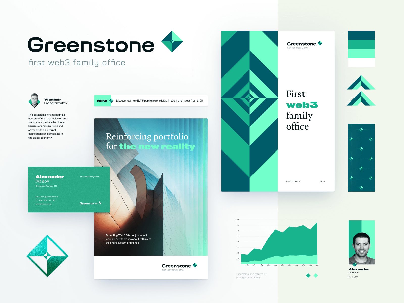Greenstone Brand Identity by Roman Sumtsov on Dribbble