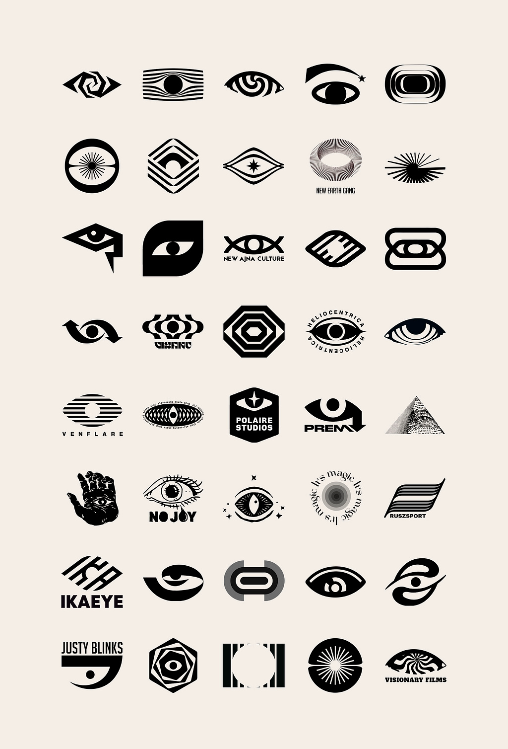 40 EYES LOGOS by Malina Cosmica on Dribbble